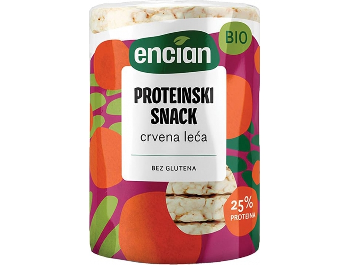 Encian Bio proteinski snack od crvene leće bez glutena 90 g | Tommy